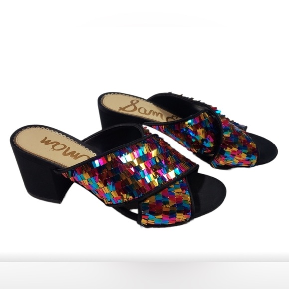 Sam Edelman | Shoes | Sam Edelman Stanley Crisscross Pinata Sequins ...